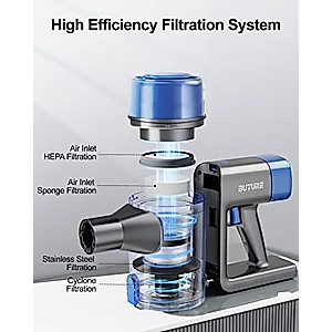 BuTure Cordless Vacuum Cleaner, 33Kpa 450W with Auto Mode Docking Station, Stick Vacuum Cleaner Handheld Wireless Household Vacuum Cleaner for Pet Hair Carpet and Hard Floor