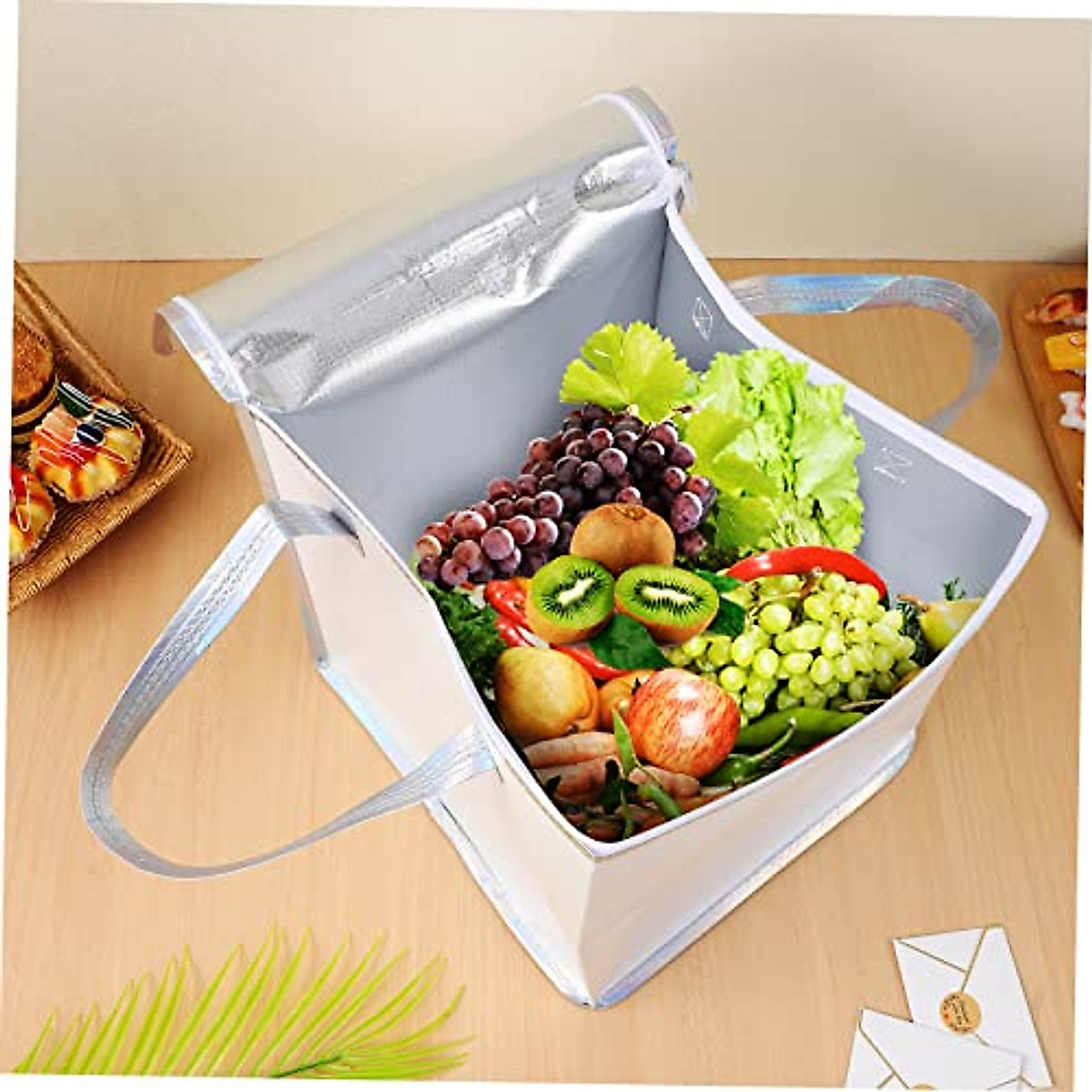 Garneck 2 Pcs Insulation bags hot cold transport bags food delivery bag pizza delivery bags plastic container plastic favor bags plastic gift bag cooler bag insulated large cooler bag