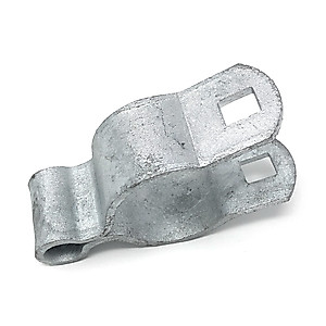 Chain Link Fence Gate Hinges (Pressed Steel) Heavy Duty 1-1/4" Width, 3/16" Gauge for O.D. 1-5/8" inch Post and 1/2" Pin