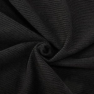 Women Corduroy Tote Bag Big Capacity Satchel Shoulder Bag Travel Bag Crossbody Bag Stylish Tote Handbag Hobo Bag 2022, Black