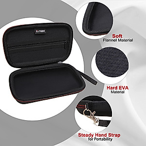 LTGEM EVA Hard Case Compatible with Razer Kishi V2 Mobile Gaming Controller / Kishi V2 Pro Mobile Gaming Controller (Black)