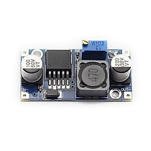 Maxmoral 2pcs DC-DC Buck Converter Power Module 3A Adjustable Step-Down LM2596 Voltage Regulator 24V to 12V 5V 3V