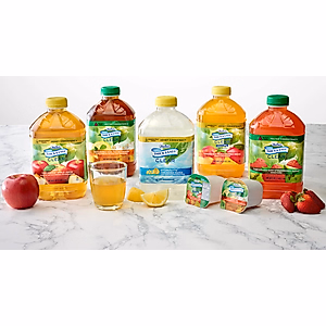 Thick & Easy Clear Thickened Orange Juice Flavored Drink, Honey Consistency, 46 oz with By The Cup Water Bottle
