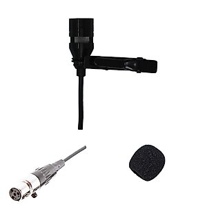 Lavalier Lapel Mic with 4 pin Mini XLR TA4F Connector for Shure