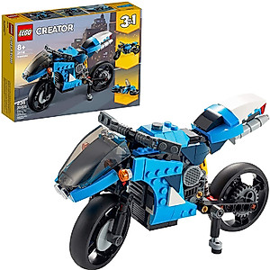 LEGO Creator 3in1 Superbike 31114 Toy Motorcycle Building Kit; Makes a Great Gift for Kids Who Love Motorbikes and Creative Building, New 2021 (236 Pieces)
