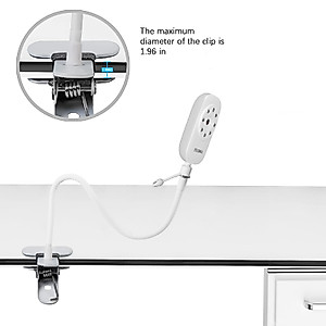 BECEMURU Baby Monitor Mount Camera Shelf, Flexible Strong Clip Clamp Mount Bracket Compatible for ANMEATE SM24/Goodbaby UU24/Babysense V24US Camera,No Drilling Mounting
