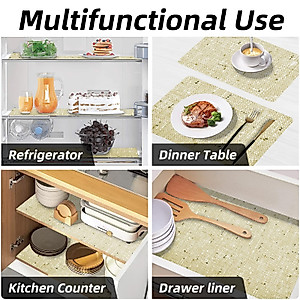 Shelf Liner 18 inch Wide Shelf Liner Non Adhesive 18inx8ft Drawer Liner Non Slip Kitchen Mat Waterproof Oil-Proof for Kitchen Cabinet, Shelves, Refrigerator, Storage, Desks, Easy to Trim