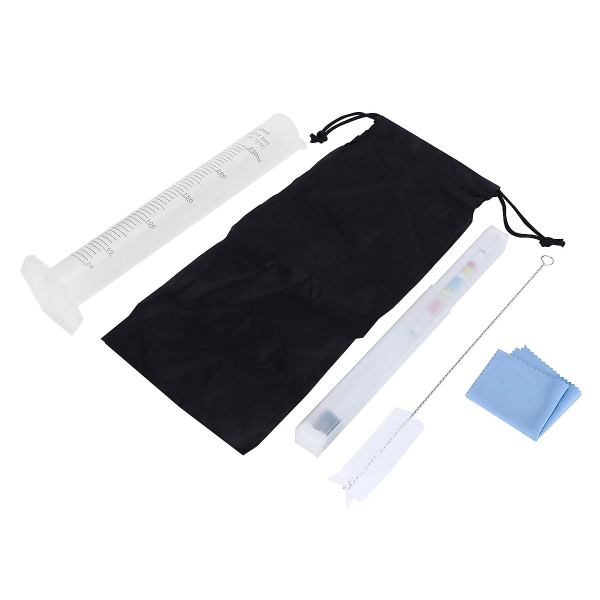 BORDSTRACT Hydrometer Alcohol 0-200 Proof Hydrometer Alcohol, Triple Scale Hydrometer for Home Brew Beer, Wine, Mead and Kombucha