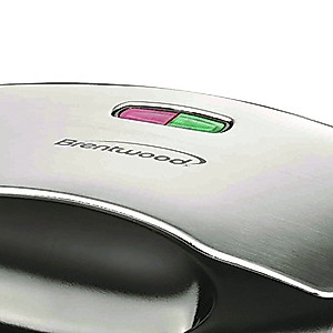 Brentwood Compact Dual Sandwich Maker, Non-Stick, Black