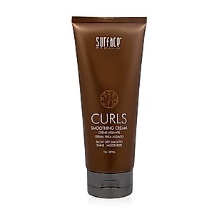 Surface Curls Smoothing Cream - Natural Cruelty-Free Moisture, Shine and Softness, 7 oz.