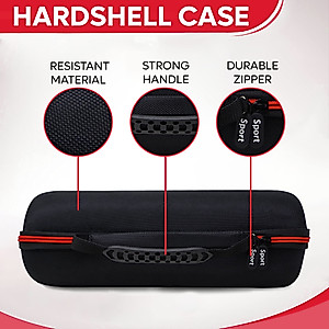 JBL Pulse 4 Waterproof Portable Bluetooth Speaker with 360 Color LED and Deluxe Hardshell Travel Case (Black)