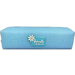 ONEDIGI Small Pencil Case Student Pencil Pouch Cute Pencil Pouch Coin Pouch Cosmetic Bag Office Stationery Organizer For Teen School-Blue