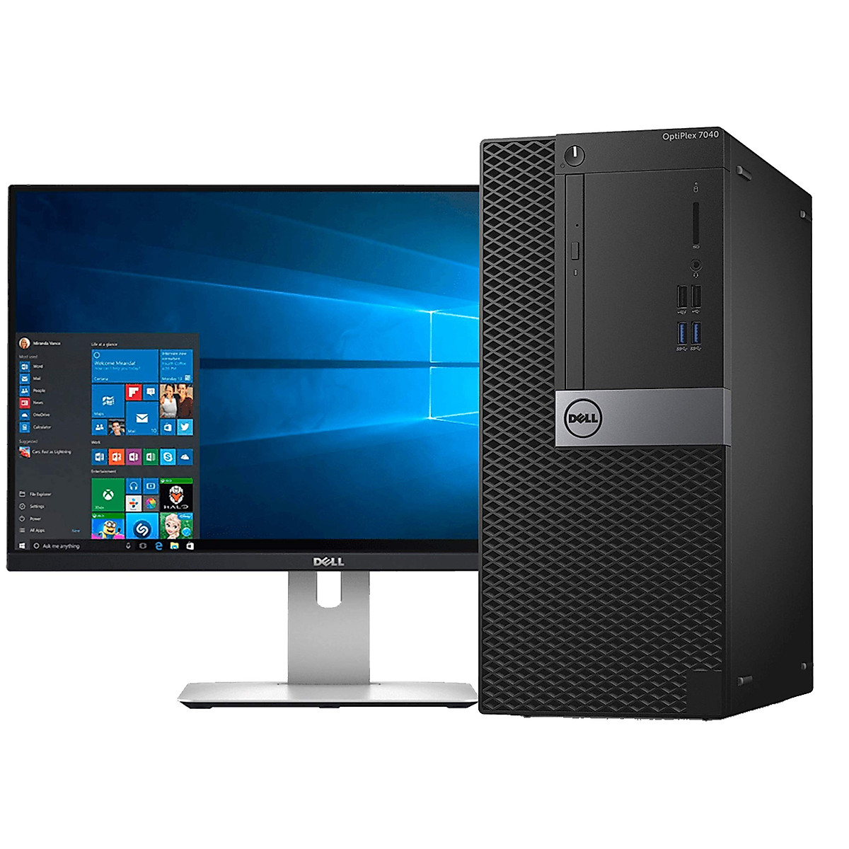 Dell OptiPlex 7040 Mini Tower PC, Intel Quad Core i5 6500-3.2 GHz,16GB DDR3L RAM, 256GB SSD, WiFi, Windows 10 Pro 64-with 22-inch LCD Panel (Renewed)