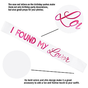 Bride To Be Sash, Bachelorette Sash with Hot Pink Foil, I Found My Lover Sash for Bachelorette Party Decorations, Bridal Shower Accessory Gift, Bridesmaids Favor, Engagement Supplies, Cute Bride Sash