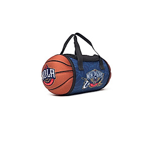 MACCABI ART Official New Orleans Pelicans Collapsible Insulated Basketball Lunch Bag, 13.4” x 5.75” x 5.75”