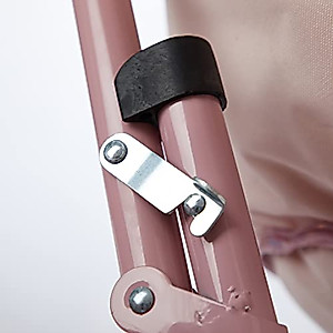 Urban Shop Faux Fur with Holographic Trim Foldable Saucer Chair, Blush