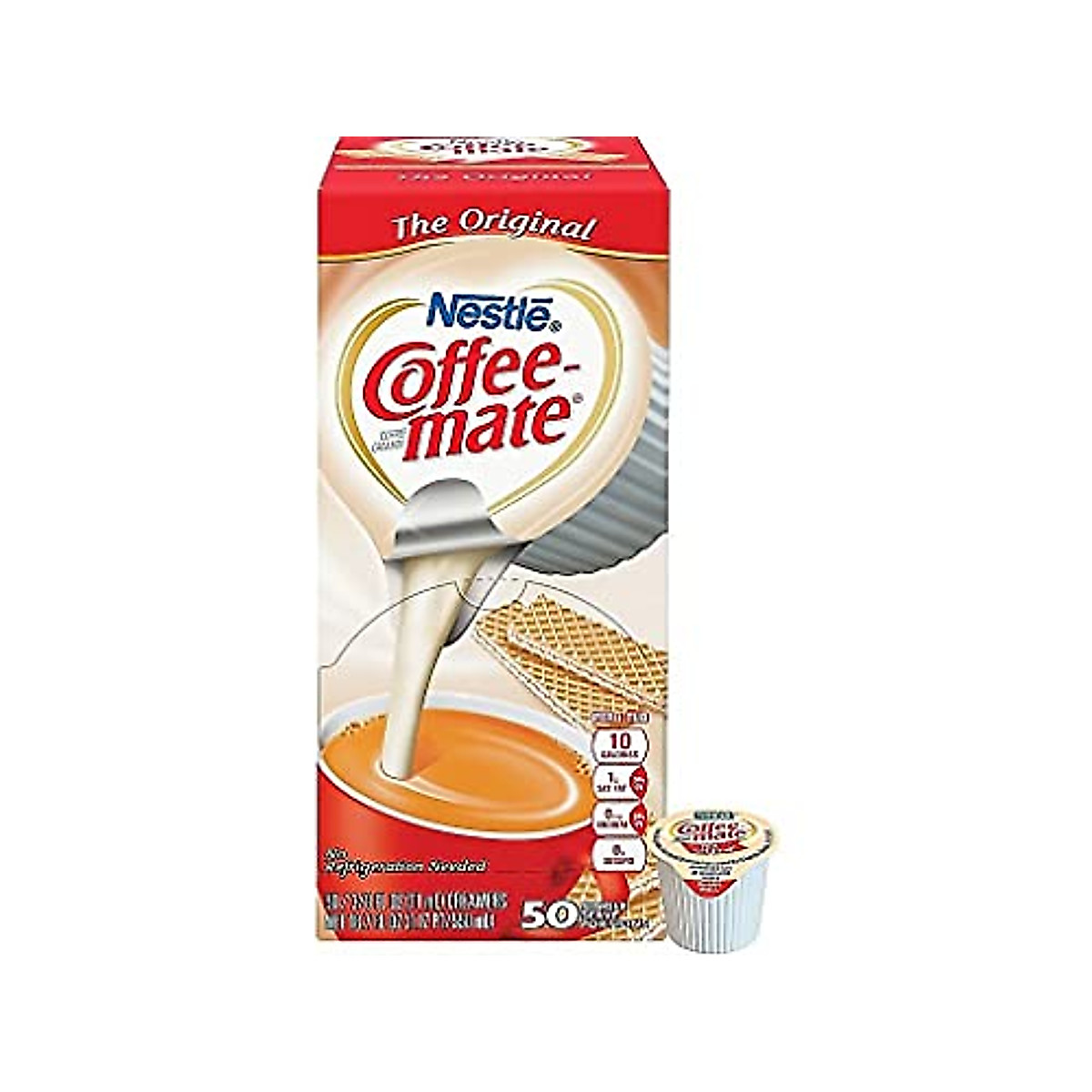 Nestle 35110 Coffee-Mate Original Flavor Creamer, Single Serve Portions, 50/Box