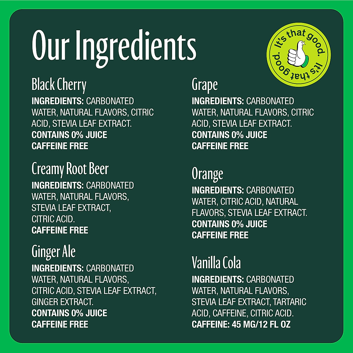 Zevia Zero Sugar Soda, Rainbow Variety Pack, 12 oz Cans (24-Pack) – Naturally Sweetened, Zero Calorie Sugar Free Soda - Non-GMO Project Verified, Gluten-Free, Vegan