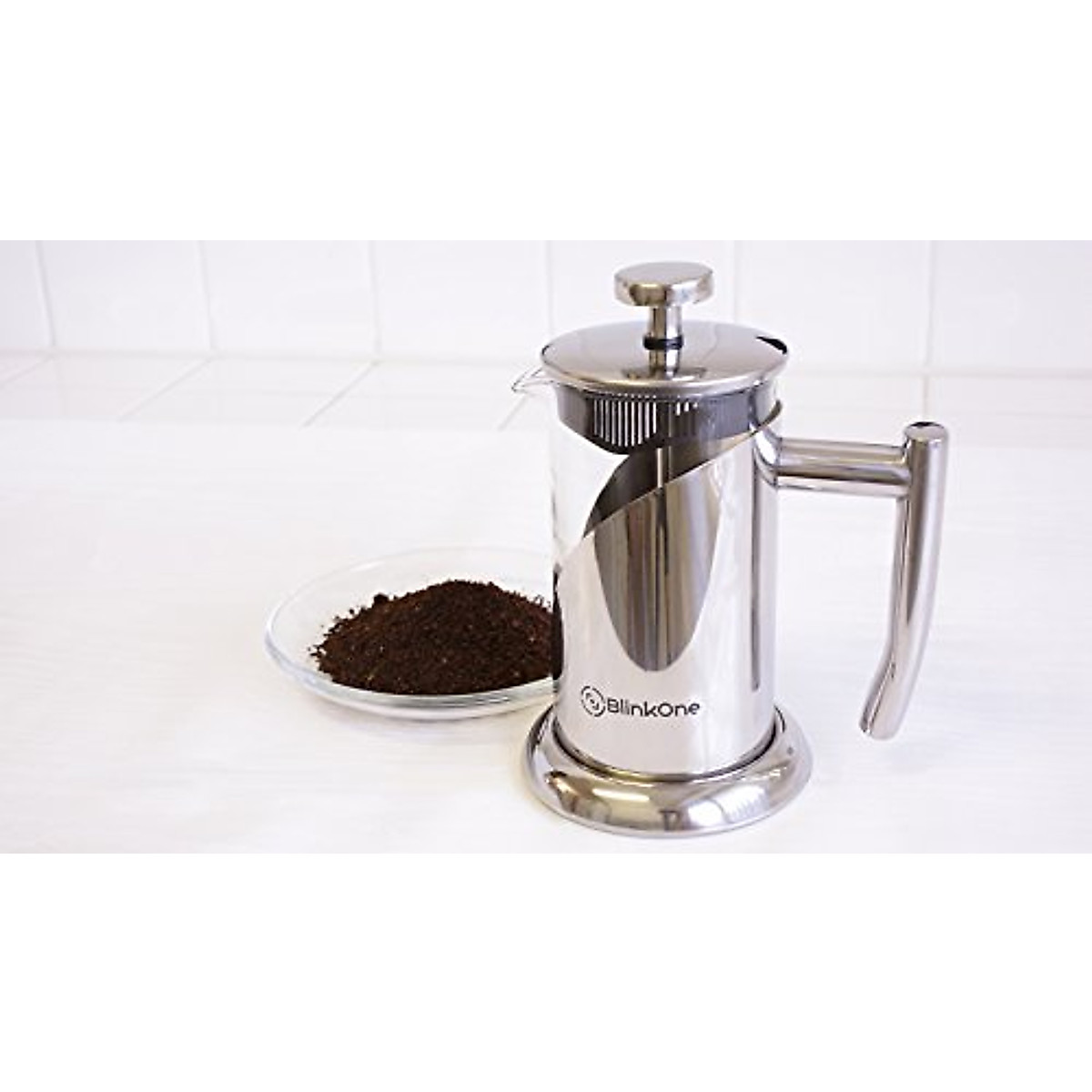BlinkOne French Press: Single, Double and Up-to Three Serve Cup Espresso Coffee Maker (12 Oz)