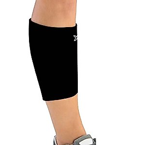 Body Helix Full Calf Support Brace for Calf Strain, Shin Splints, Tendonitis | Calf Injury Sleeve for Men and Women | HSA FSA Approved Calf Compression Shin Splint Sleeve (Black, Medium)