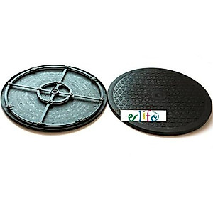 Elife 10'' Diameter 360° Rotating Turntable Heavy Duty Rotating Swivel Steel Ball Bearings Stand for TV/Turntable/Lazy Susan /Monitor