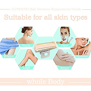 Replacement Heads for Flawless Razor Finishing Touch Women Flawless Body Hair Remover Replacement Heads (only for Flawless Body Hair Remover Replacement Heads)