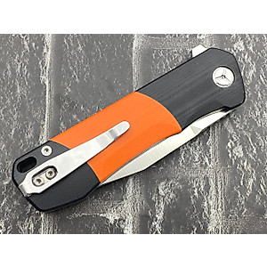 TwoSun Folding Knife 14C28N Blade 420 Steel / G10 Handle Pocket Knife TS515-14C28N-Satin