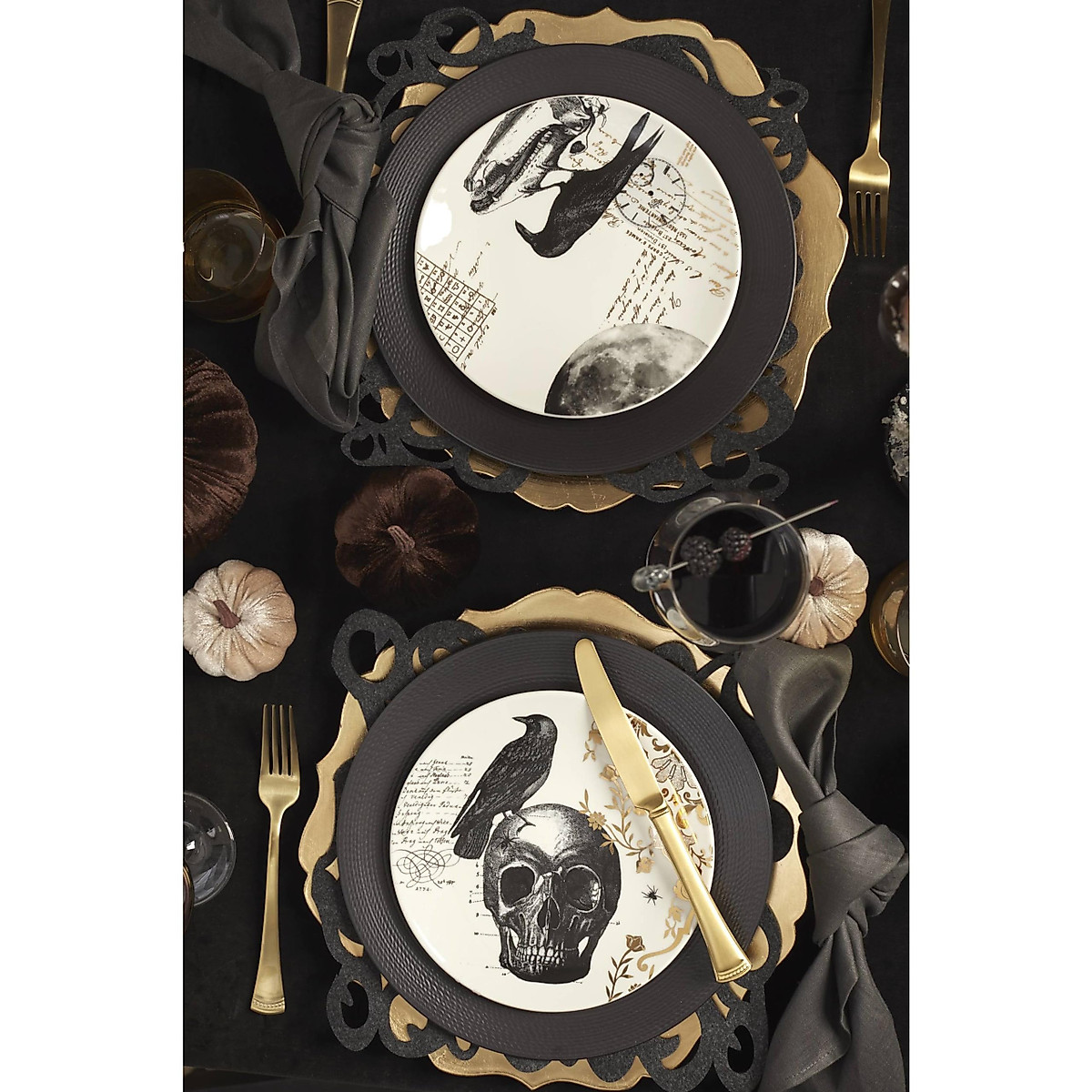 Lenox Lx Collective Black Dinner Plates, Set of 4, 6.30 LB