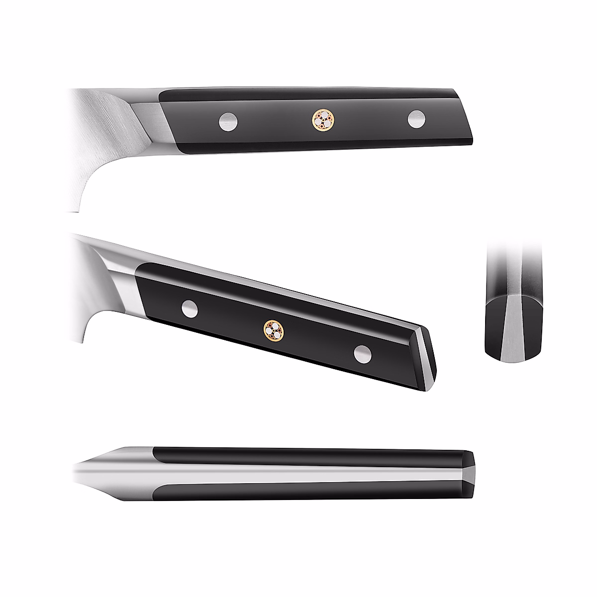 Cangshan TC Series 1021028 Swedish 14C28N Steel Forged 7-Inch Santoku Knife and Wood Sheath Set