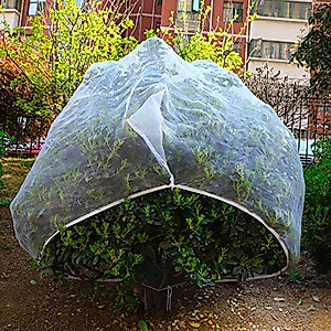 Garden Insect Plant Netting Cover with Zipper H in-Shape Bag Garden Bug Plant Netting Cover for Protecting Plant Fruits Flower from Insect Bird Eating (1, 84 x 72 inch)