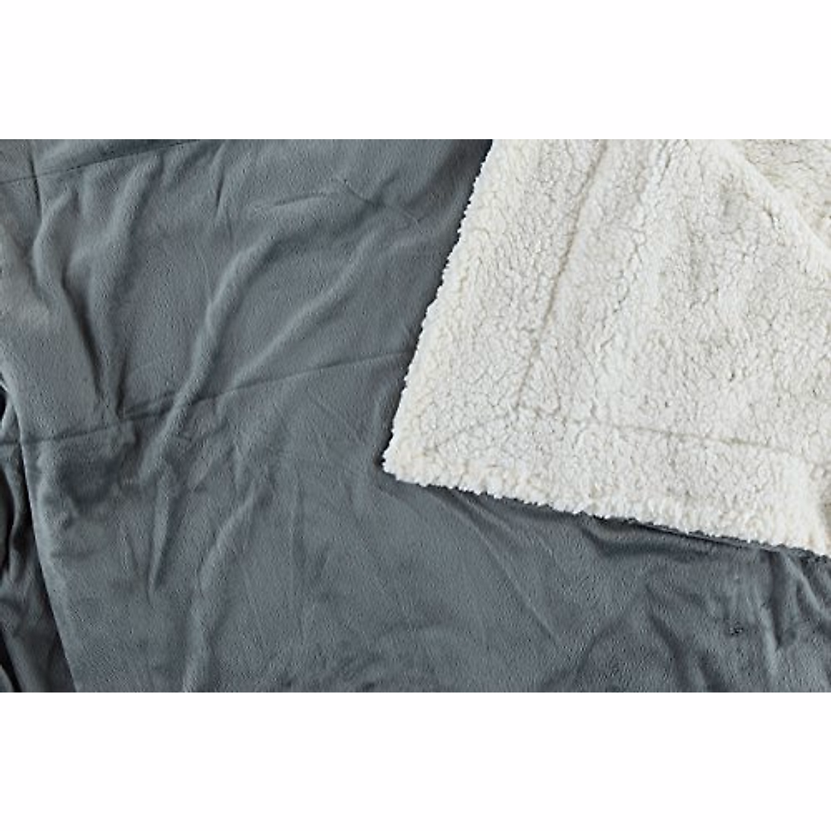 berry bebe Sherpa Throw Blanket Personalized Gray, Large Size 50x60 Reversible Fuzzy Microfiber All Season Custom Blanket for Bed or Couch, College Dorm Gift for The Whole Family