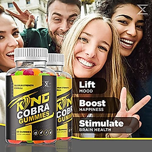 sigma times (3 Pack) King Cobra Gummies for Men Formula (180 Gummies)