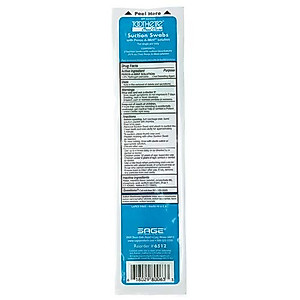 Toothette Oral Care Single Use Suction Swab System with Perox-A-Mint (50 Packages, 2 swabs/pkg)