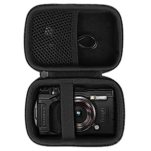 Aenllosi Hard Case Replacement for Olympus Tough TG-6 Waterproof Camera (Black)