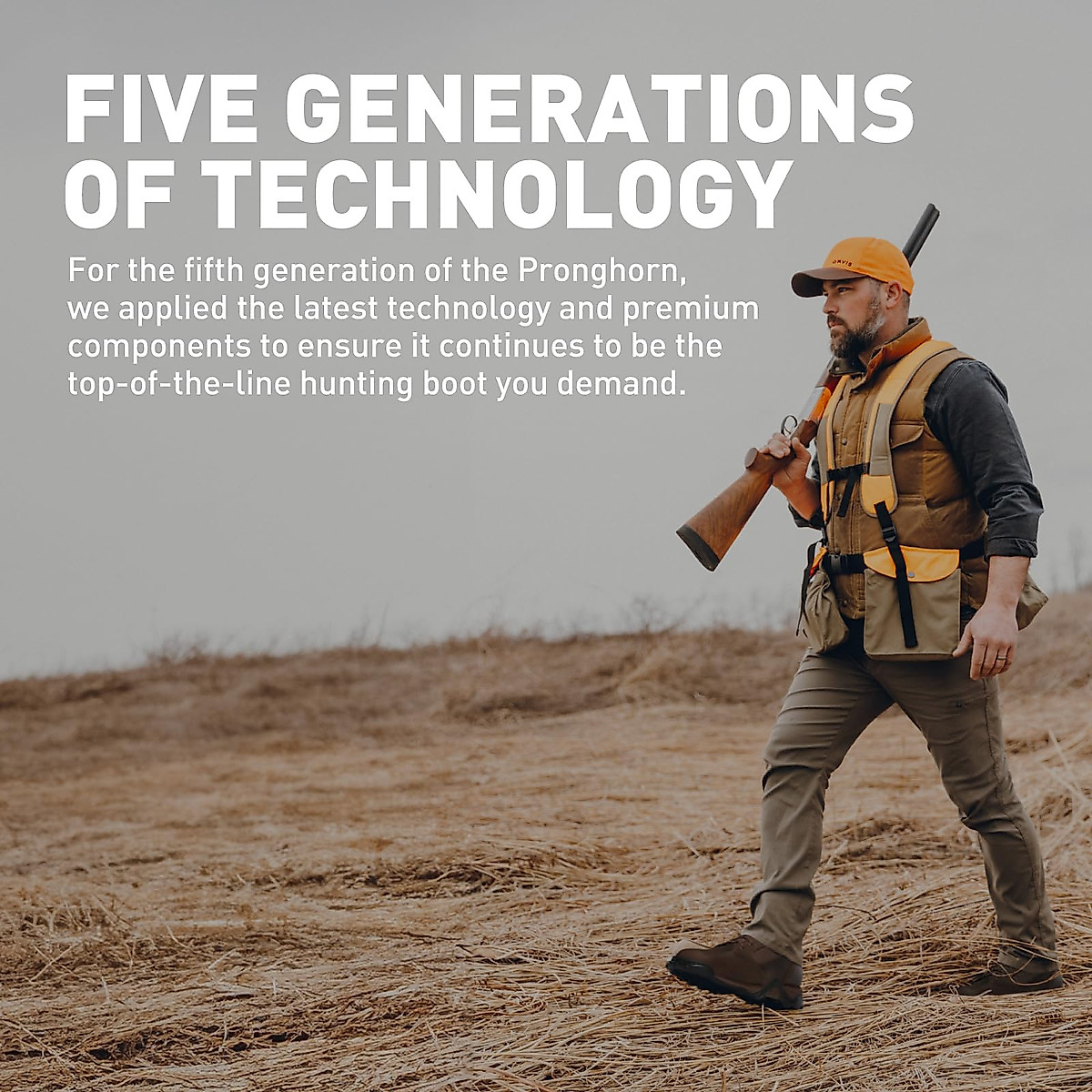 Danner Pronghorn 8” Hunting Boots for Men - Waterproof Gore-Tex and Full-Grain Leather, Cushion Midsole, Torsion Shank, and Vibram Traction Outsole, Brown - 11.5 D