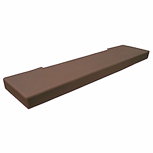 KidKusion Soft Seat Hearth Pad | Made in USA | Brown | 90" x 14" | Fireplace and Hearth Protection