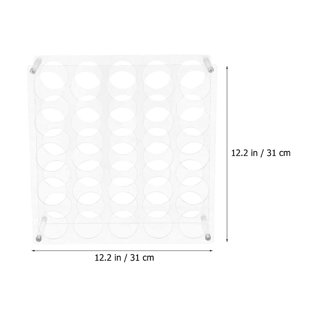 EXCEART Roll Acrylic Display Shelves Acrylic Trays for Display Acrylic Vinyl Storage high-Grade Acrylic Clothes Hanging Rack Stand Food Display Stands Vinyl Organizer for Albums Audio Bulk