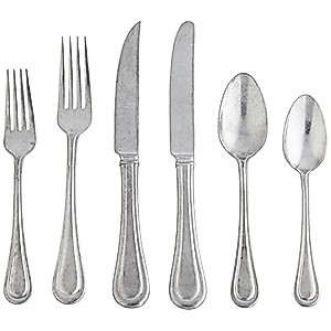 Lenox 893079 Textured Neutrals 24-Piece Flatware Set