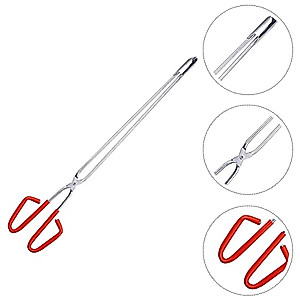 OUNONA 2 pcs Grill Extension Bonfire Oven Place Picker Convenient Color Garbage Scissor Tools Coal Pliers Reacher Fire Paper Function Rabbish Handy Aids Tongs Garden Waste