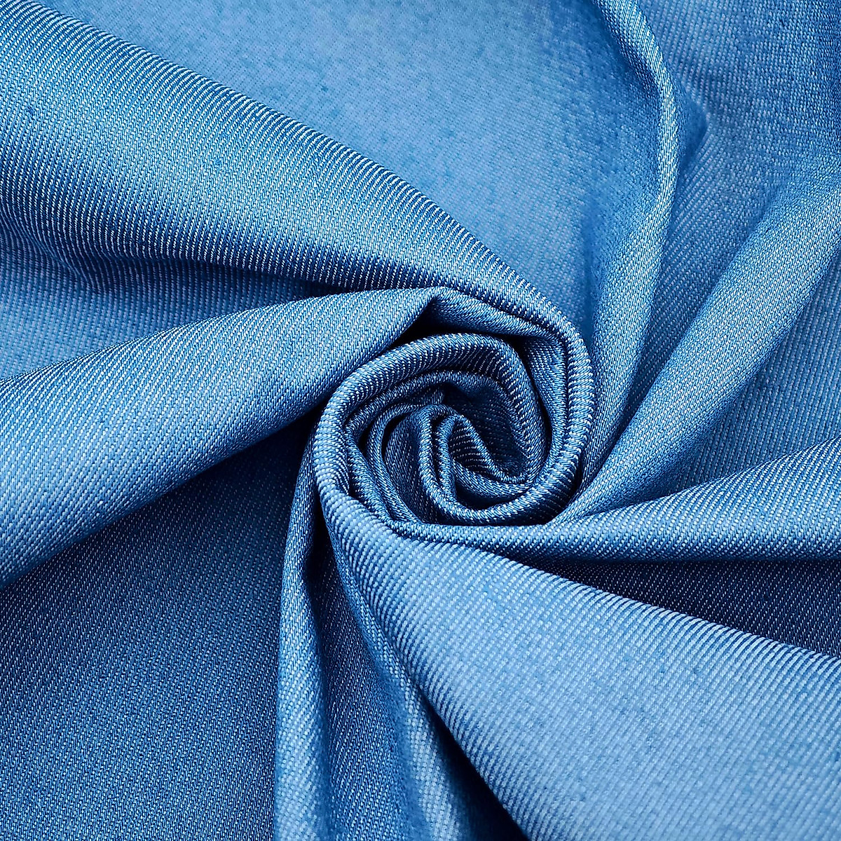 1 Yard 8 oz Sky Blue Denim Fabric for Sewing, Crafting Stylish Denim Fabric by The Yard Jean Material Sky Blue Jean Fabric (60''x36'')