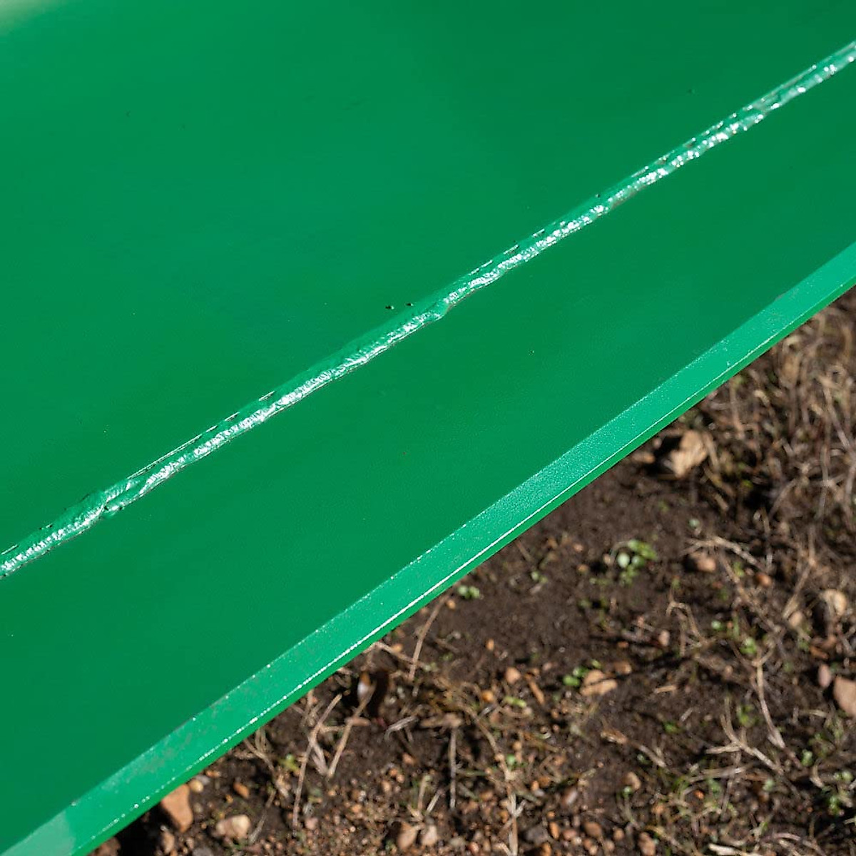 Titan Attachments 4FT Dirt Bucket Attachment Fits John Deere Hook and Pin Tractors, Low Profile Bucket for Dirt, Debris, Material Loading with Reinforced Gussets