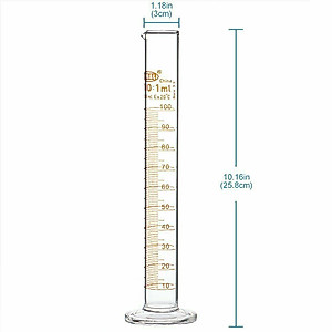 5 Pieces Alcoholmeter Accurate Alcohol Hydrometer Kit 0-100% ABV, for Spirits Whiskey Moonshine Distilling Liquor Testing with Glass Test Jar Wooden Storage Box (Wooden Box)