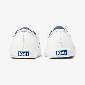 Keds Women's Champion Lace Up Sneaker, White Leather, 6.5
