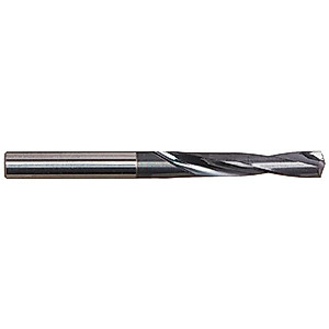 Kodiak Cutting Tools KCT217468 USA Made Solid Carbide Drill Bit, AlTiN Coated, Stub Length, 2 Flute, 3/16" Diameter, 7/8" Length of Cut, 2" Overall Length