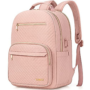Laptop Backpack for Women, 15.6 Inch Travel Backpack for Women as Person Item Flight Approved, Waterproof Nurse Backpack, Computer Backpack Travel Bags Casual Daypacks for College, Business,Work
