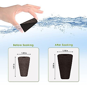 60 Pack Replacement Grow Sponges, Seed Pod Kit Seed Starter Pods Hydroponics Sponges Grow Sponges for Hydroponics Root Growth Sponges Refill Pods for Hydroponic Growing System Indoor Garden, Square
