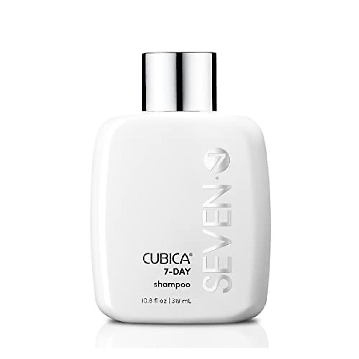 SEVEN Haircare Cubica 7-DAY Shampoo for Women, Men, All Hair Types, Add Shine and Moisture to Hair, Sulfate Free, Cruelty Free & Paraben Free with Biotin + Green Tea Extract, Made in USA, 10.8oz