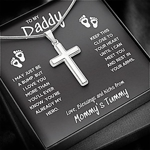 FG Family Gift Mall Pregnancy Announcement For Dad To Be Baby Shower Present To My Daddy New Dad Gifts For Men Baby Announcements Ideas First Time Parents Gifts (Standard Box, Daddy Hero)