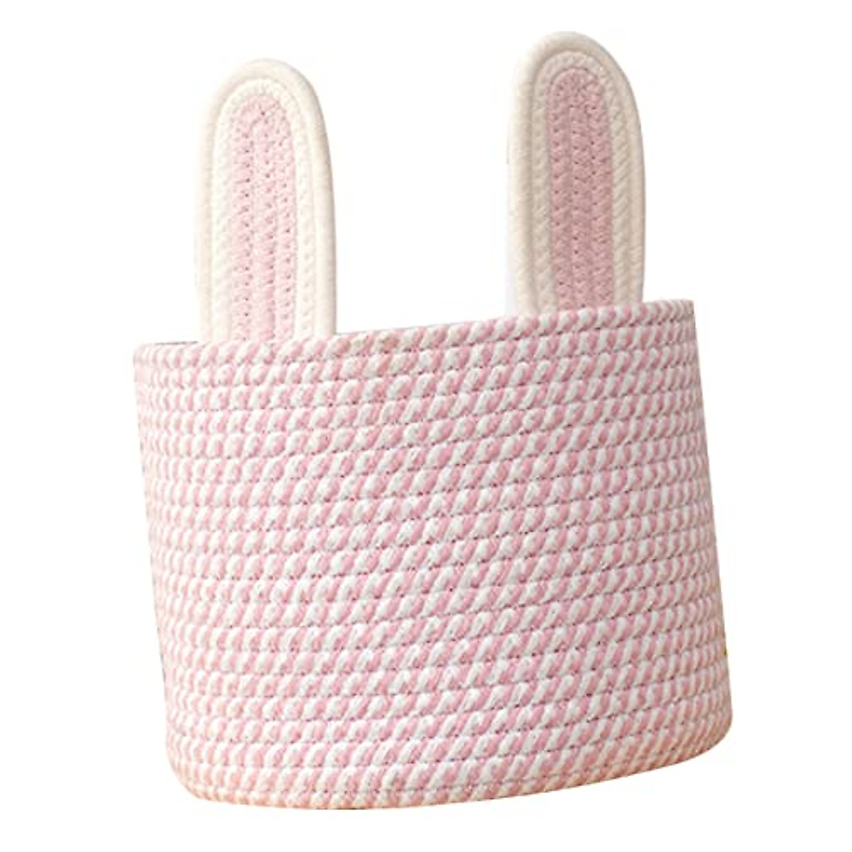 Alasum Rabbit Ear Storage Basket Woven Hamper Basket for Clothes Basket for Toys Sundries Basket Blanket Jute Rope Basket Clothes Table Storage Box Storage Organizer for Toy Home Basket