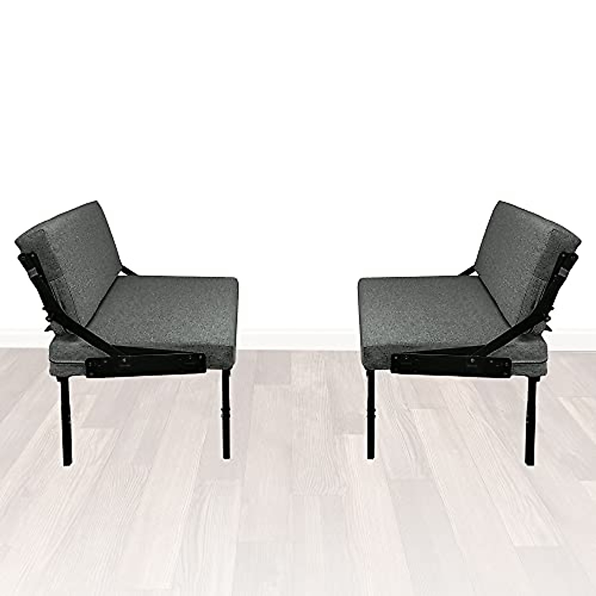 RecPro 38" Wall Mount Rollover Dinette Booth with Adjustable Legs (Fossil)